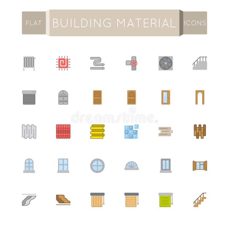 Vector Building Icons stock vector. Illustration of business - 41092052
