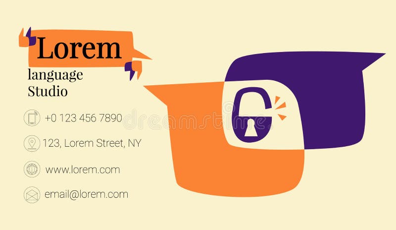 Vector Flat Business Card and Picture Abstract Background of Logo ...