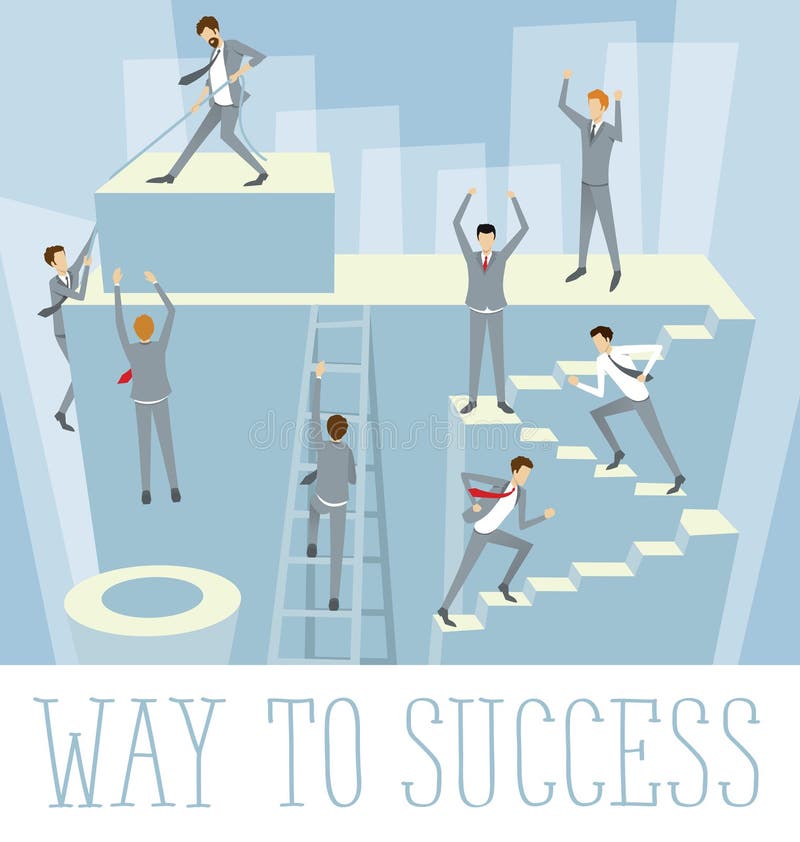 Vector Flat Business Concept Stock Vector - Illustration of activity ...