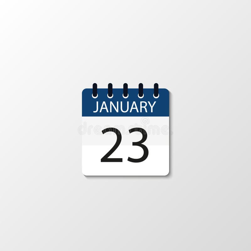 Vector Flat daily Calendar Icon. Day , Month , January Stock ...