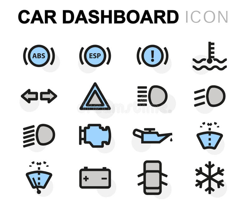 Car Dashboard Icons Stock Illustrations – 4,793 Car Dashboard Icons ...