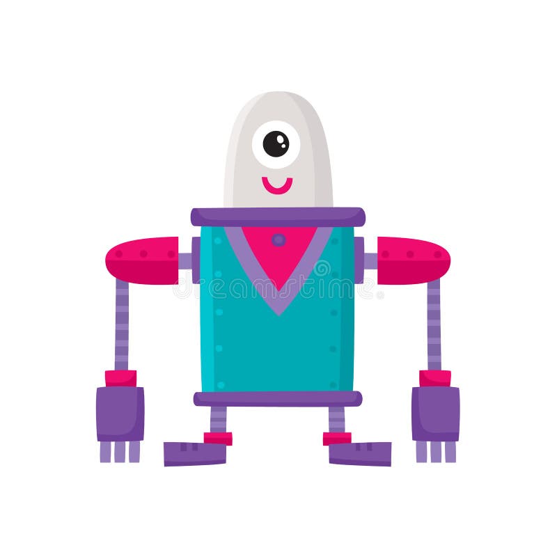 One Eye Robot Stock Illustrations – 258 One Eye Robot Stock ...