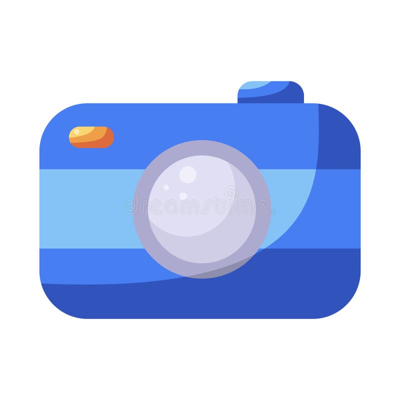 Vector Cartoon Illustration Photo Camera. Stock Vector - Illustration ...