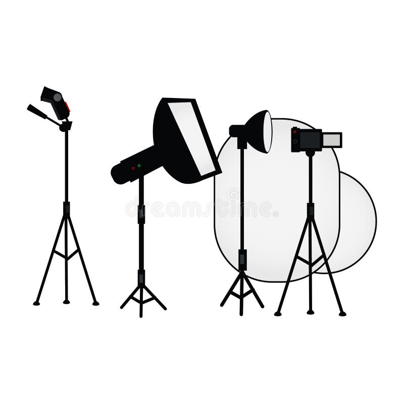 Studio Reflector Icon, Cartoon Style Stock Illustration - Illustration ...