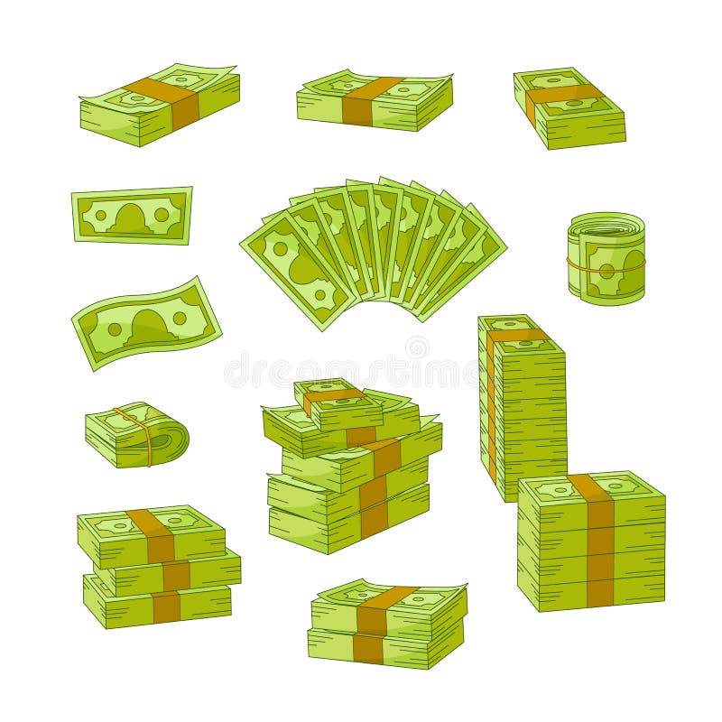 Stack Money Vector Stock Illustrations – 66,596 Stack Money Vector ...