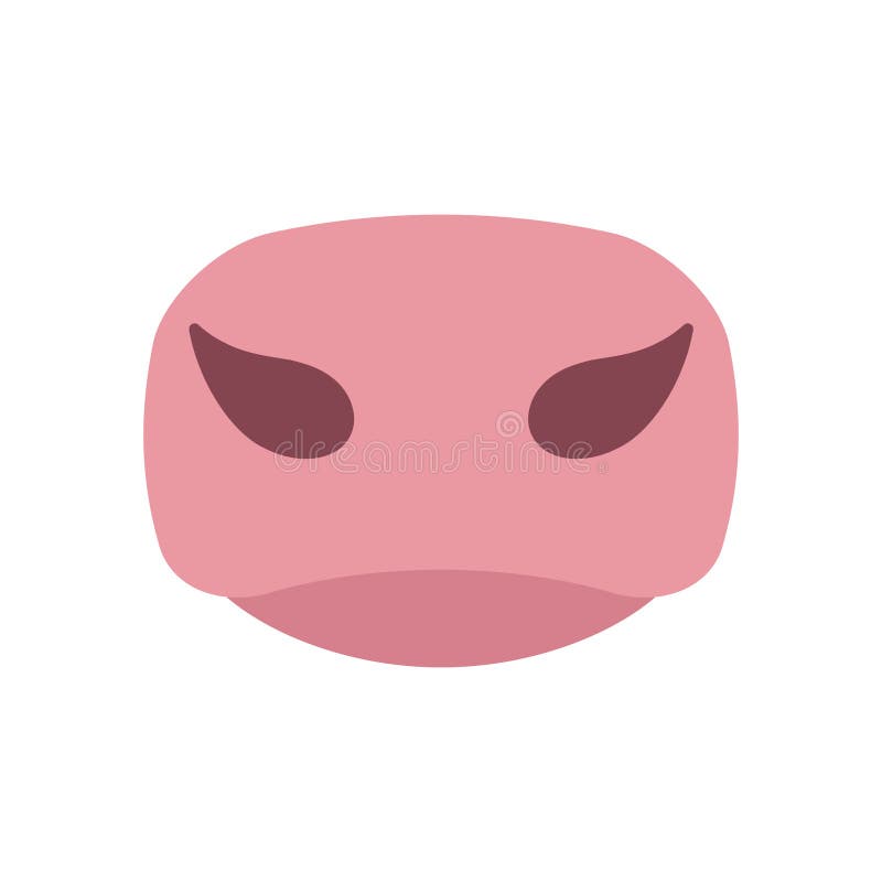 Vector flat cow nose mouth stock vector. Illustration of doodle - 277526757