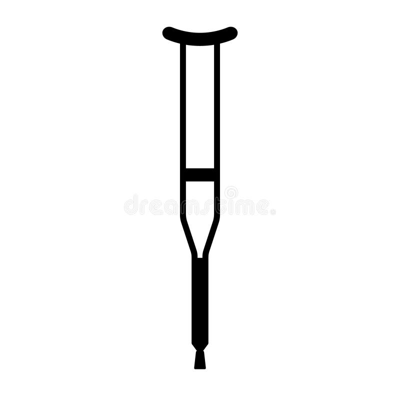 Crutch Silhouette Stock Illustrations – 853 Crutch Silhouette Stock ...