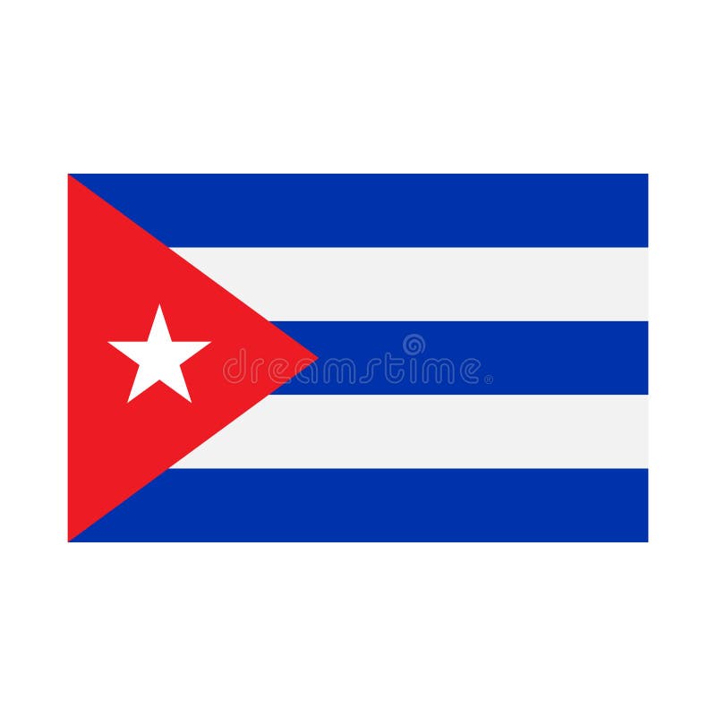 Vector flat Cuba flag stock vector. Illustration of banner - 259929919