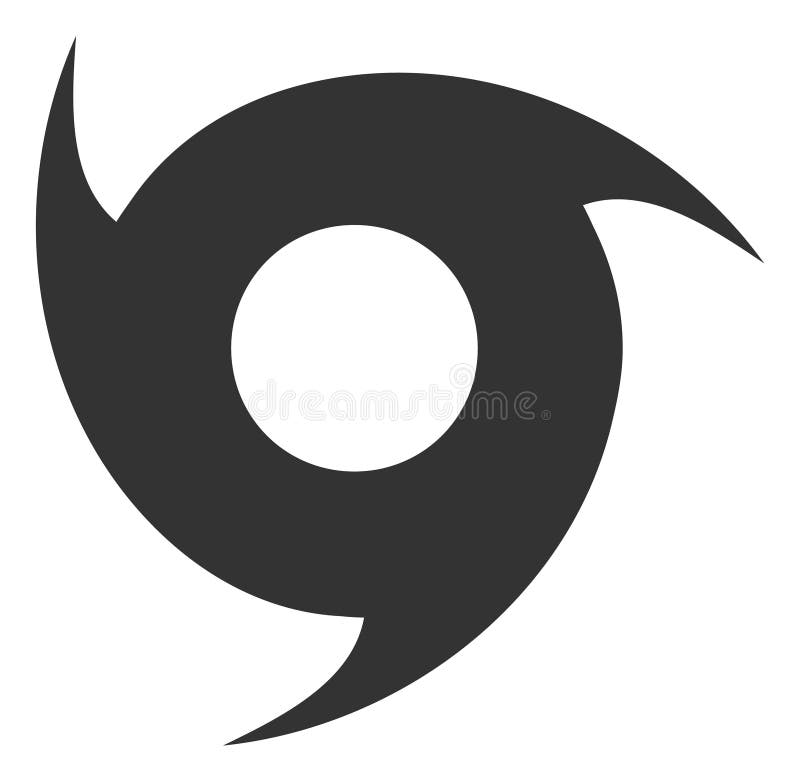 Vector Flat Cyclone Icon stock vector. Illustration of radial - 181100842
