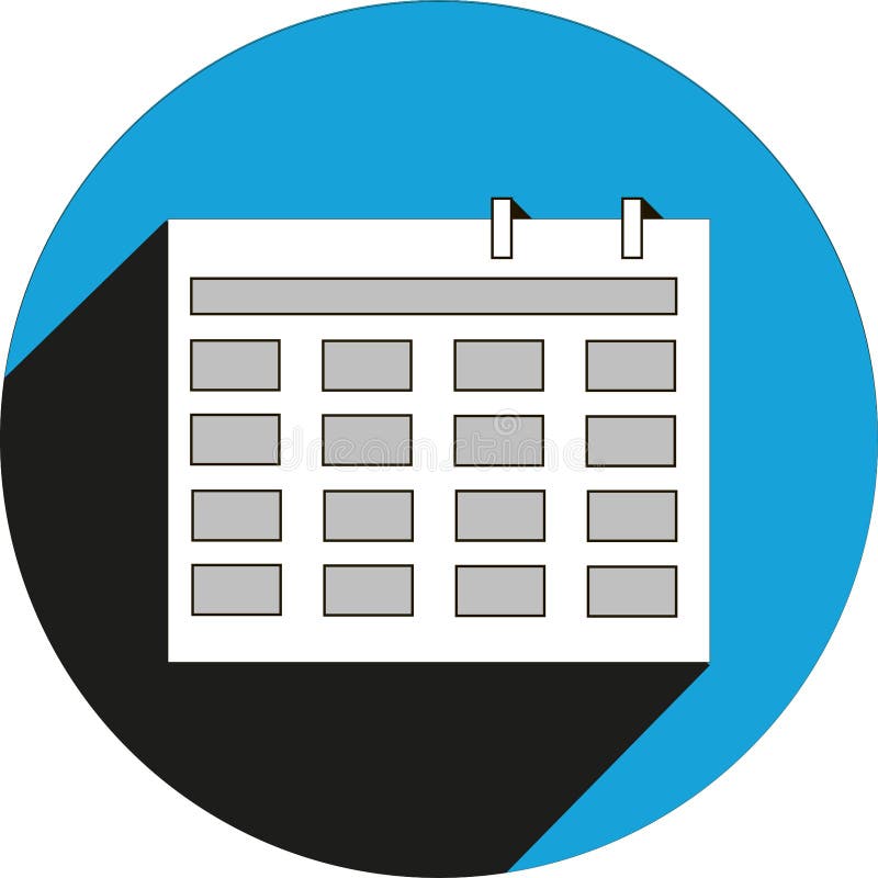 Vector Flat Design Calendar Icon Stock Vector - Illustration of quality ...