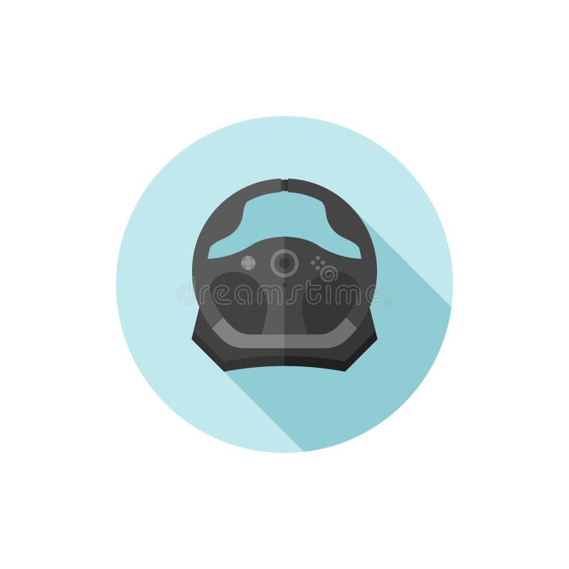 Vector Flat Design Gaming Steering Wheel Stock Vector - Illustration of ...