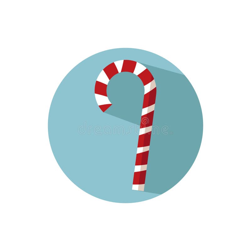 Flat design Candy Cane stock vector. Illustration of cane - 139629740
