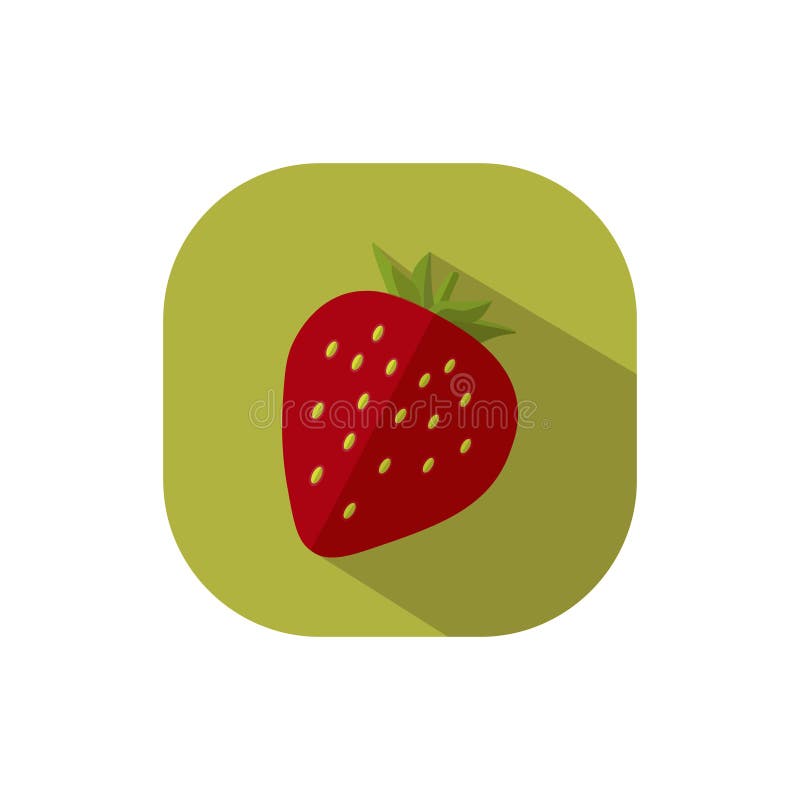 Flat design Strawberry stock illustration. Illustration of healthy ...