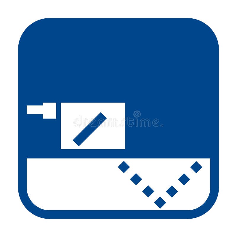 Vector Flat Design Icon of Ultrasonic Testing. Stock Vector ...