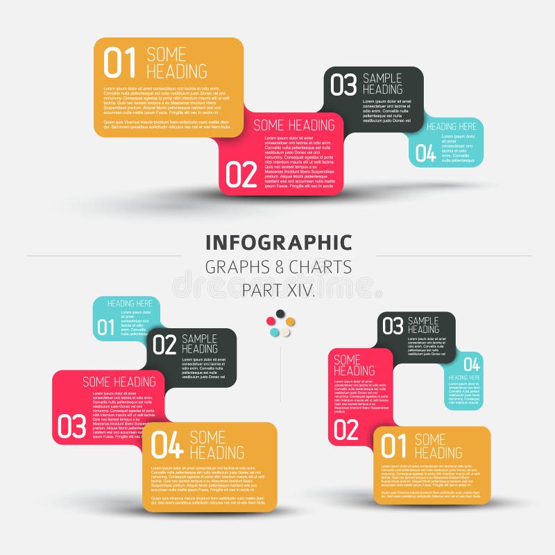 Set of Vector Flat Design Infographic Charts and Graphs 5 Stock Vector ...