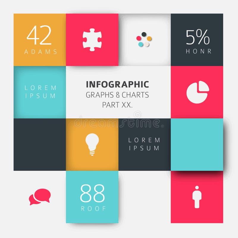 Vector Flat Design Infographic Elements Stock Illustration ...