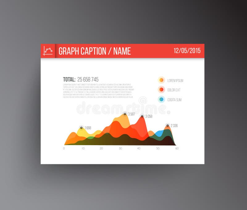 Vector Flat Design Infographics Statistics Graph Stock Vector ...