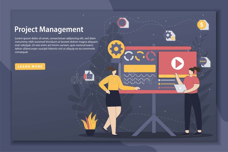 Vector Flat Design Modern Illustration Landing Page Concept Stock ...