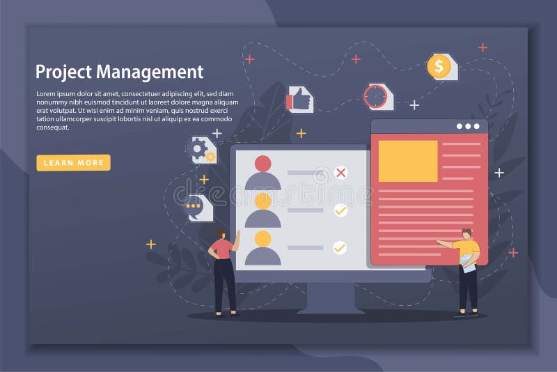 Vector Flat Design Modern Illustration Landing Page Concept Stock ...