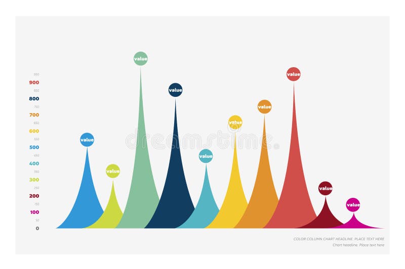 Vector Flat Design Statistics Column Graph, Chart. Stock Vector ...