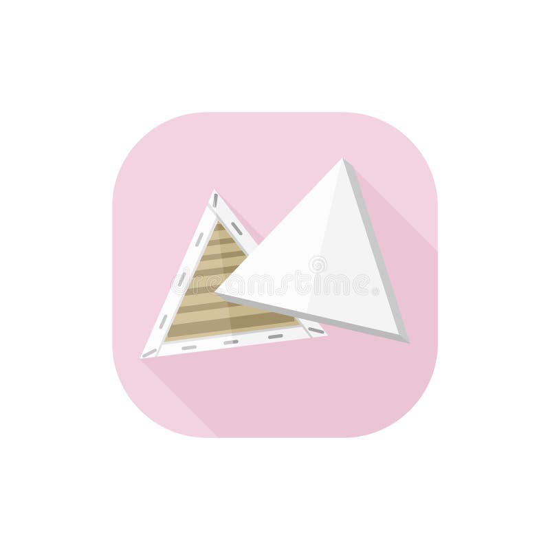 Vector Flat Design Triangle Canvas Stock Vector - Illustration of board ...
