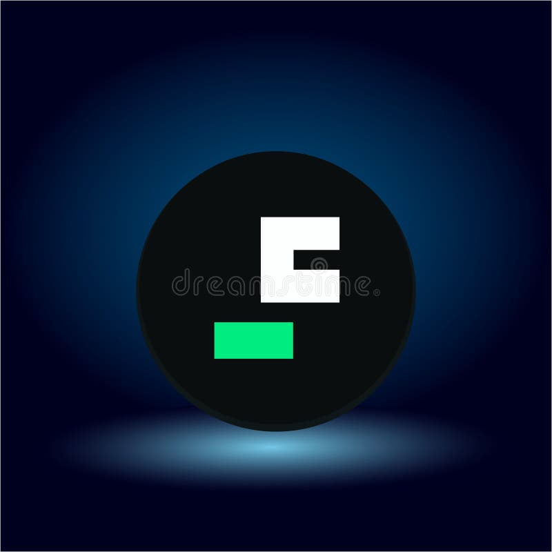 Vector Flat First Digital USD FDUSD Token Symbol on Blue Background ...