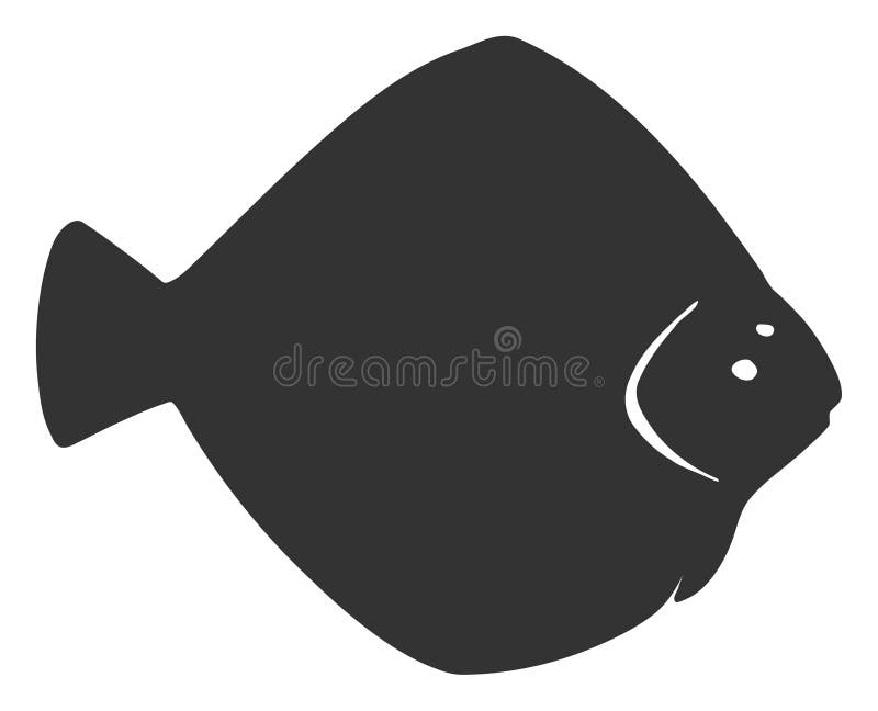 Flounder Fish Vector Mesh Carcass Model and Triangle Mosaic Icon Stock ...