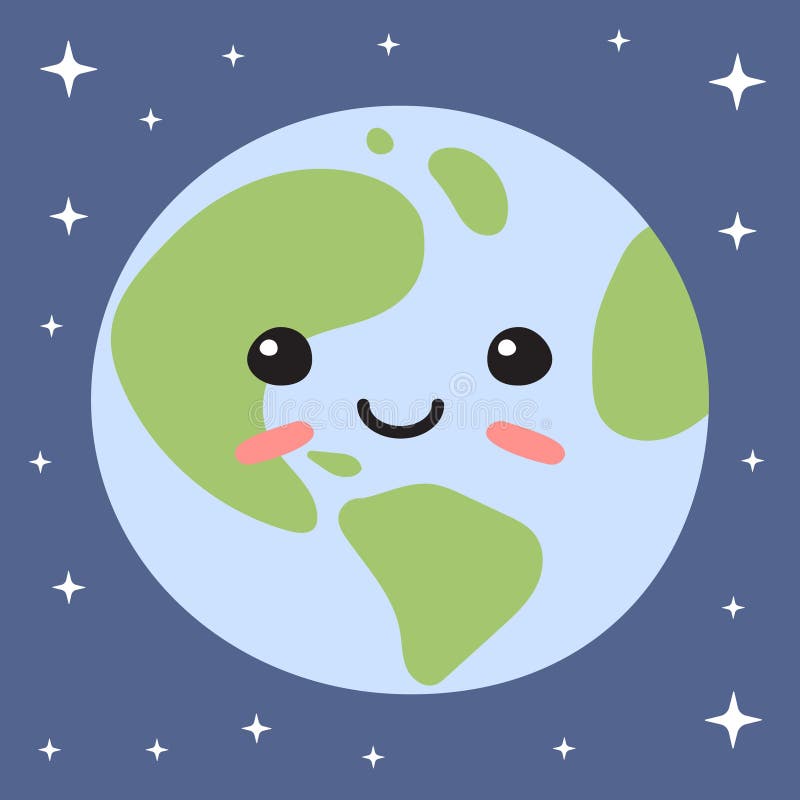 Vector Flat Hand Drawn Earth Planet with Face Stock Vector ... Vector Flat Hand Drawn Earth Planet with Face Stock Vector ...