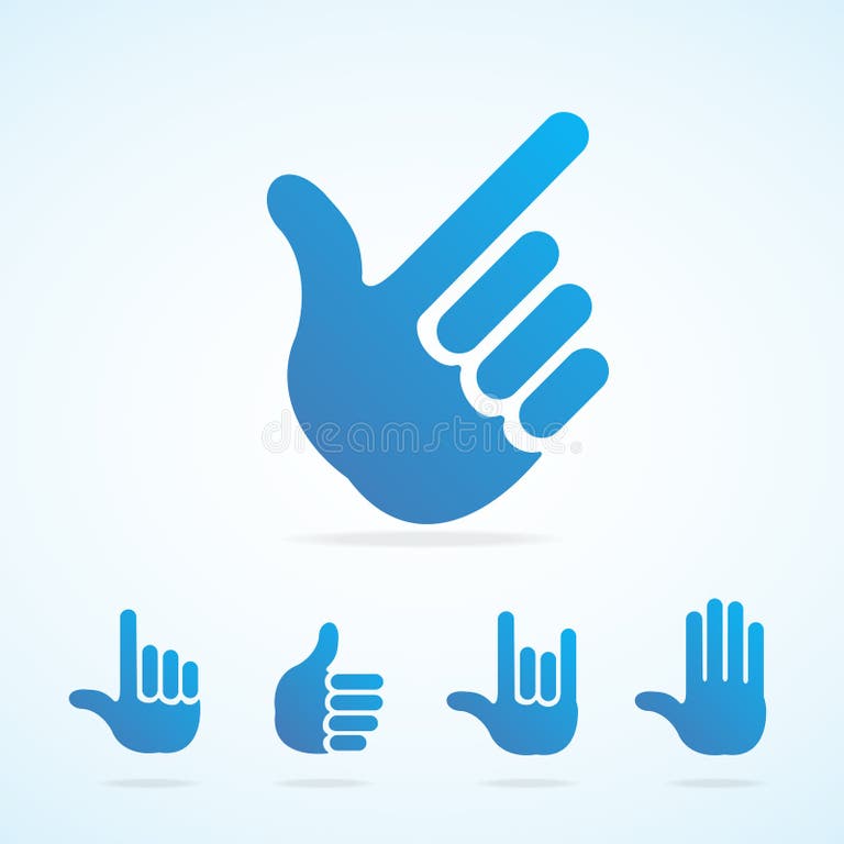 Set Hand Signals Stock Illustrations – 642 Set Hand Signals Stock ...