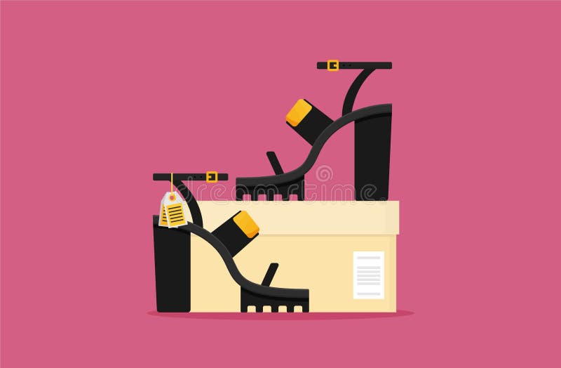Shoe Box Heels Stock Illustrations – 284 Shoe Box Heels Stock ...