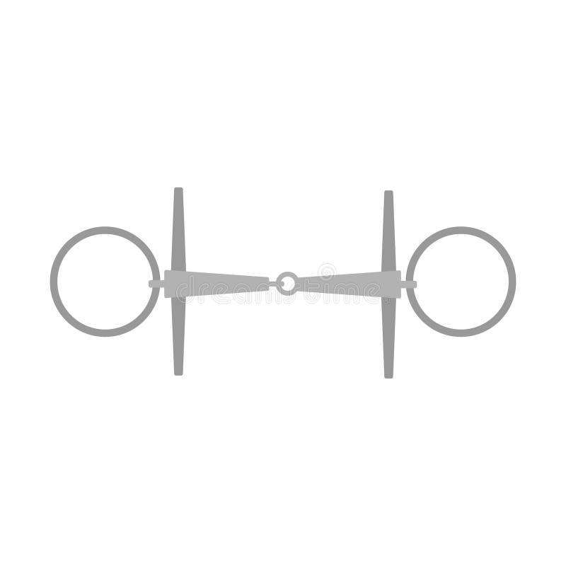 Vector Flat Horse Equestrian Bit Stock Vector - Illustration of jumping ...