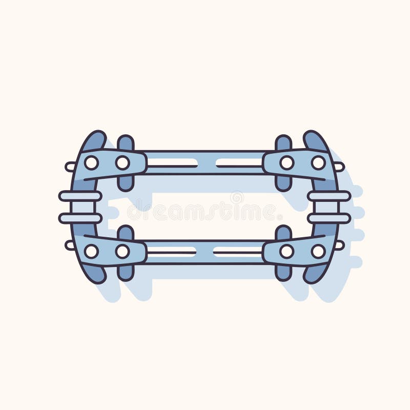 Vector of a Flat Icon of a Pair of Braces in a Simple Line Drawing Style Stock Vector ...