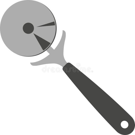 Vector Flat Icon of a Pizza Cutter. Stock Illustration - Illustration ...