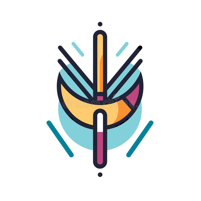 Vector of a Flat Vector Icon of a Stylized Bird with a Long Beak Stock ...