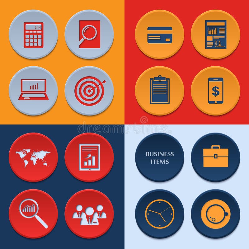 Business and Finance Routine Line Icons Set Stock Vector - Illustration ... Business and Finance Routine Line Icons Set Stock Vector - Illustration ...