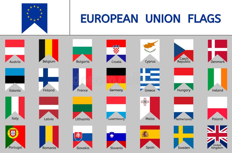 Set of European Union Flags, Round Icons, Europe Countries Flags Stock ... Set of European Union Flags, Round Icons, Europe Countries Flags Stock ...
