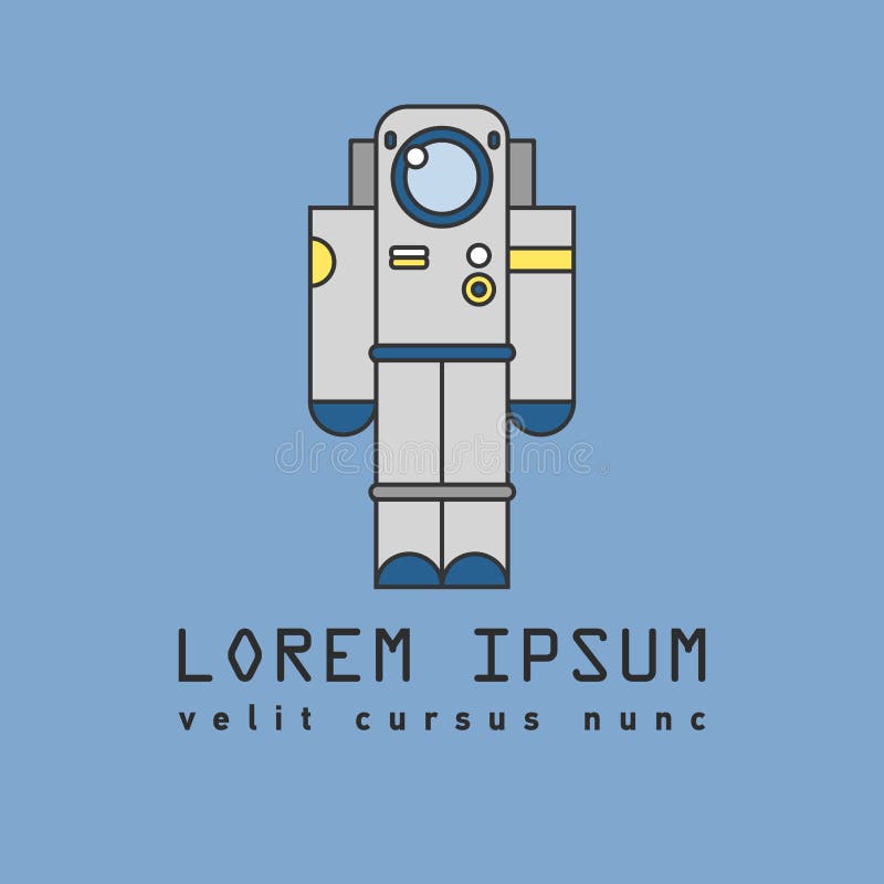 Vector Flat Illustration of Cosmonaut Stock Vector - Illustration of ...