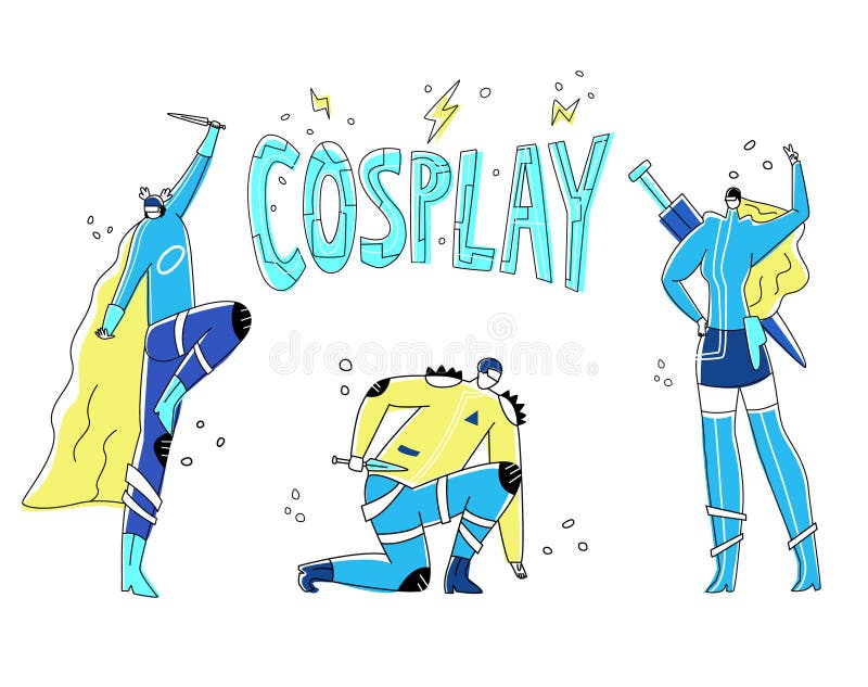 Lettering Cosplay Stock Illustrations – 46 Lettering Cosplay Stock ...