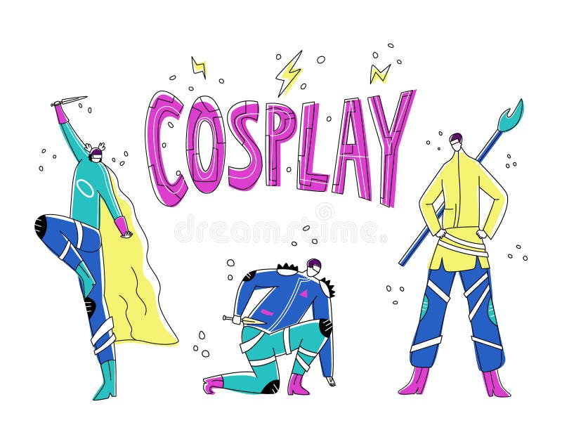 Lettering Cosplay Stock Illustrations – 46 Lettering Cosplay Stock ...