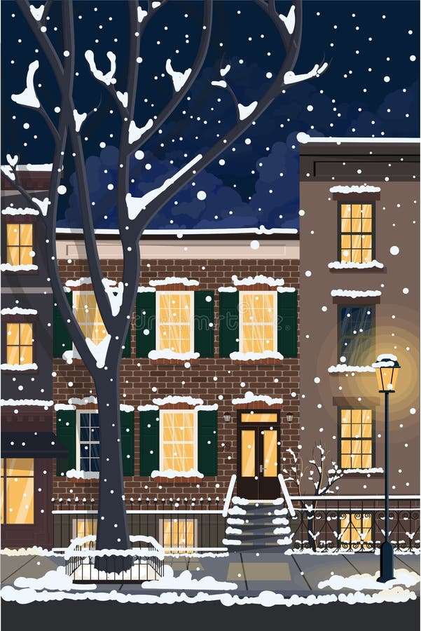 Winter Town. Coloring Book. Stock Vector - Illustration of layout ...