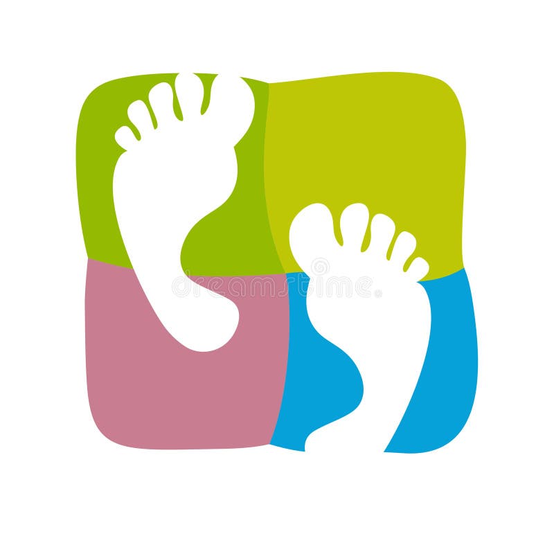 VECTOR. Flat Illustration of Feet. Flat Design. for Any Use Stock ...