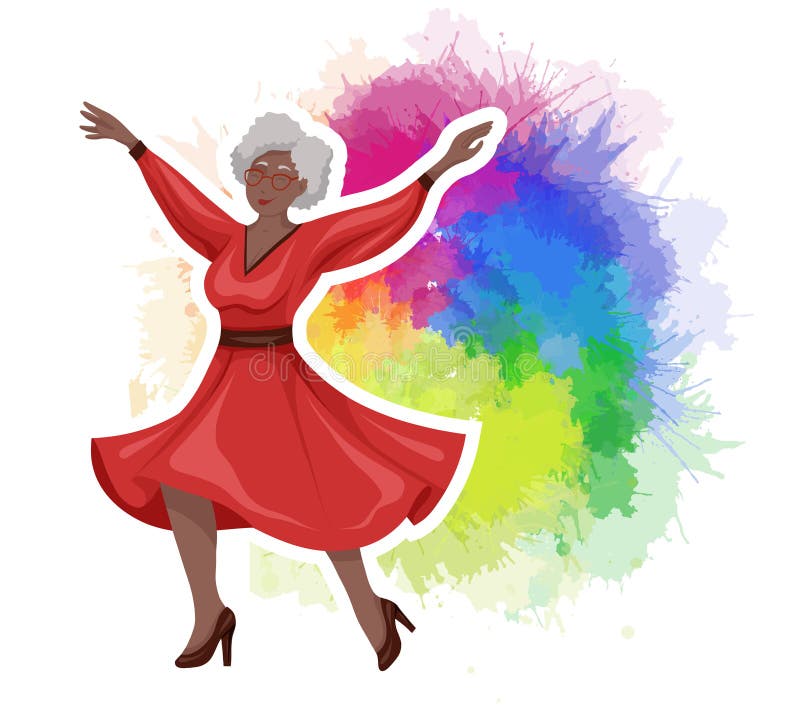 Cartoon Old Lady Dancing Stock Illustrations 275 Cartoon Old Lady