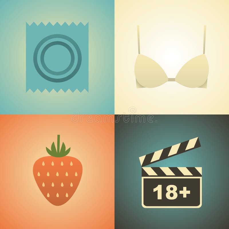 Vector Illustration Icon Set Of Sex Stock Vector Illustration Of