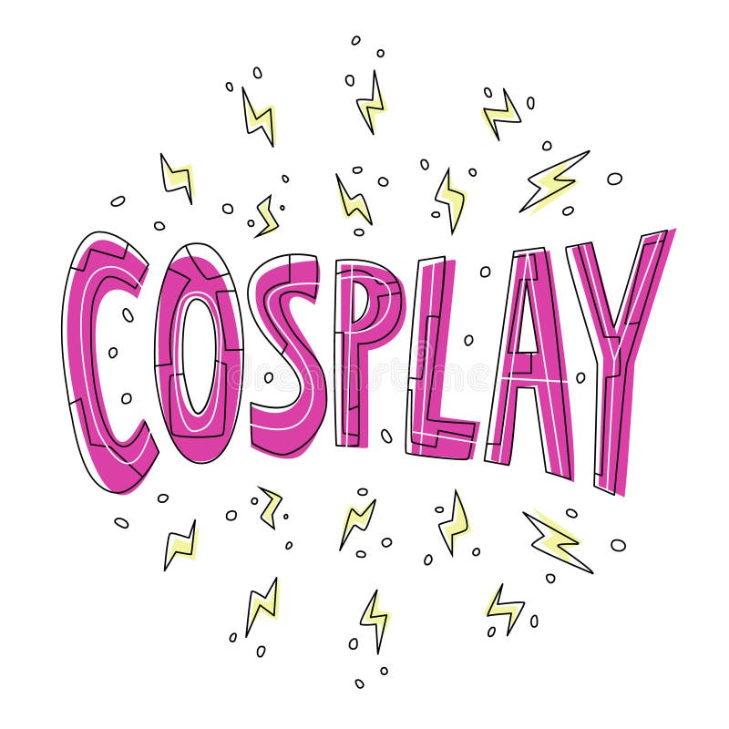 Lettering Cosplay Stock Illustrations – 46 Lettering Cosplay Stock ...