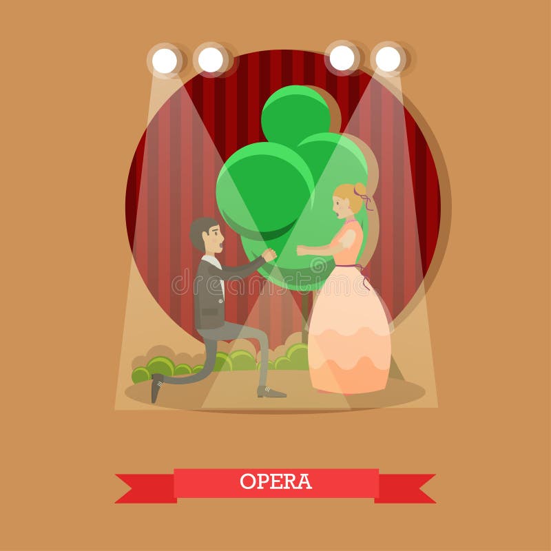 Opera Singers Illustration Stock Illustrations – 148 Opera Singers ...