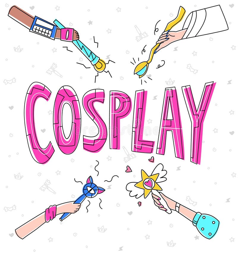 Lettering Cosplay Stock Illustrations – 46 Lettering Cosplay Stock ...
