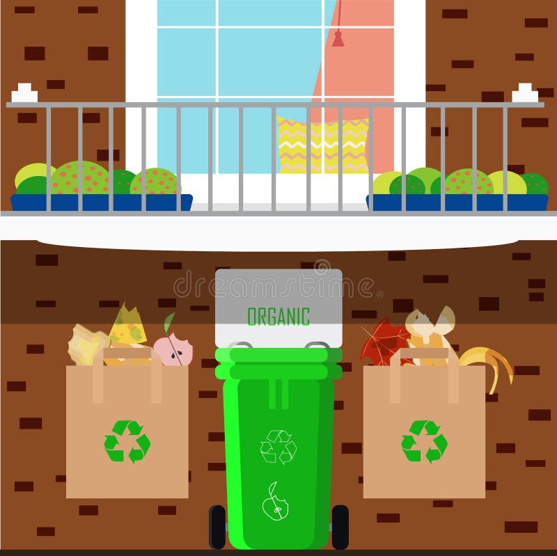 Vector Flat Illustration of Sorting Garbage into Categories Plastic ... Vector Flat Illustration of Sorting Garbage into Categories Plastic ...