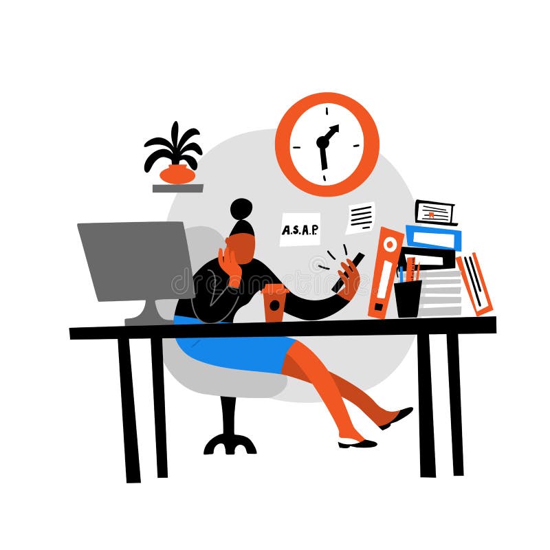 Illustration Procrastination Stock Illustrations – 1,369 Illustration ...
