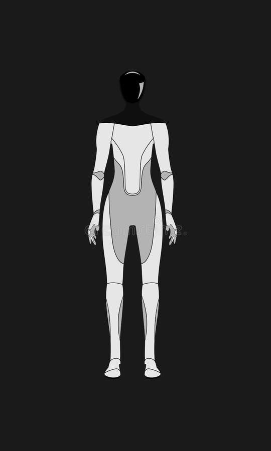 Tesla Bot vector stock vector. Illustration of beauty - 228463961
