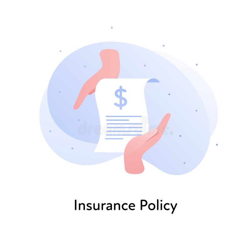 Vector Flat Insurance Banner Template Illustration. Insurance Policy ...